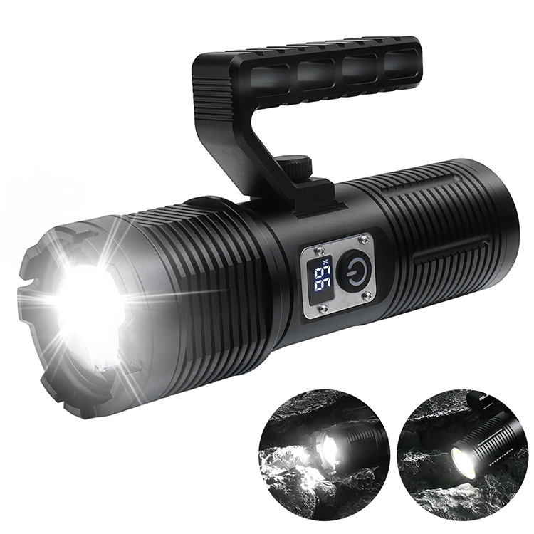 BORUiT 2024 Super Bright Light 3400 Luminens Rechargeable Flashlights ...